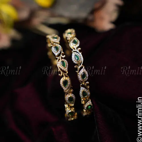 Nisha Mango Bangles - Green
