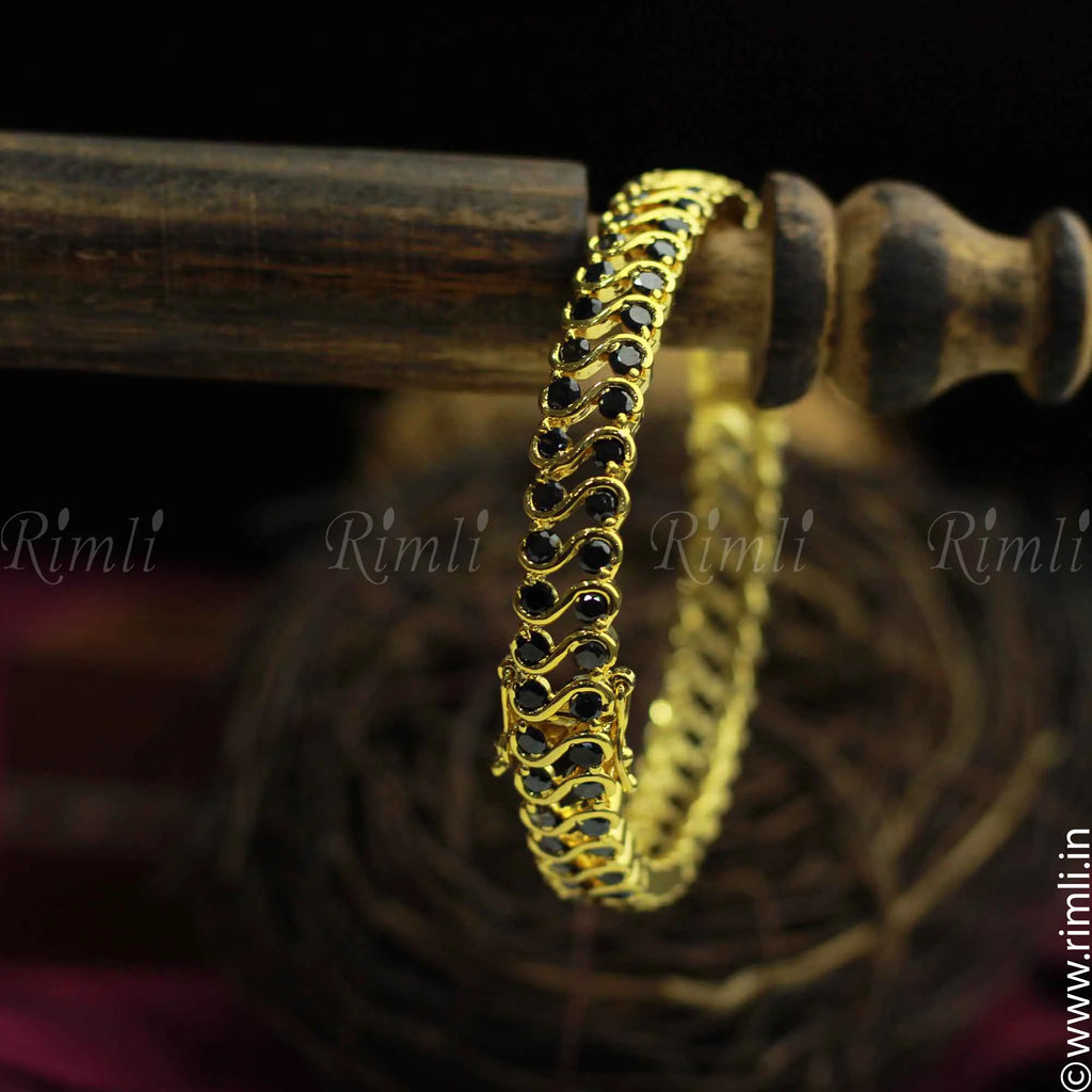 Black Stone Bangle
