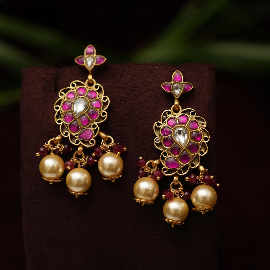 Alka Silver Designer Earrings