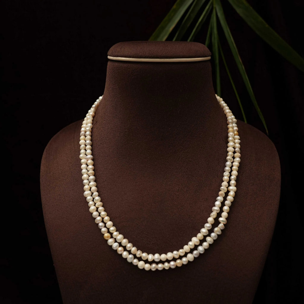 Kanchi Pearl Necklace | Exquisite 2-Layered Beaded Necklace