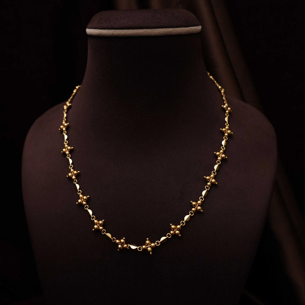 Niha Antique Necklace Set | Regal Three-Layered Design | Shop Now