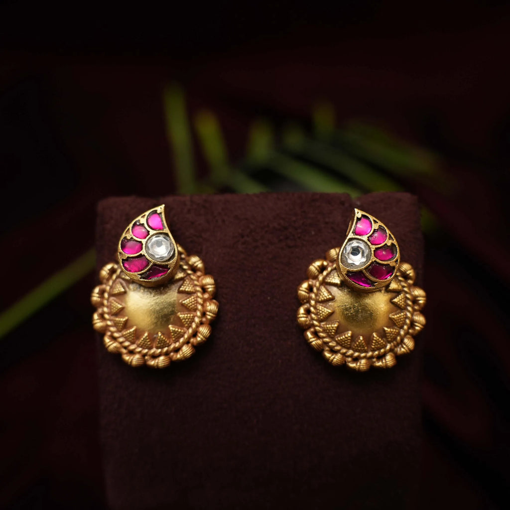 White Nisha Silver Earrings | Perfect for Every Occasion