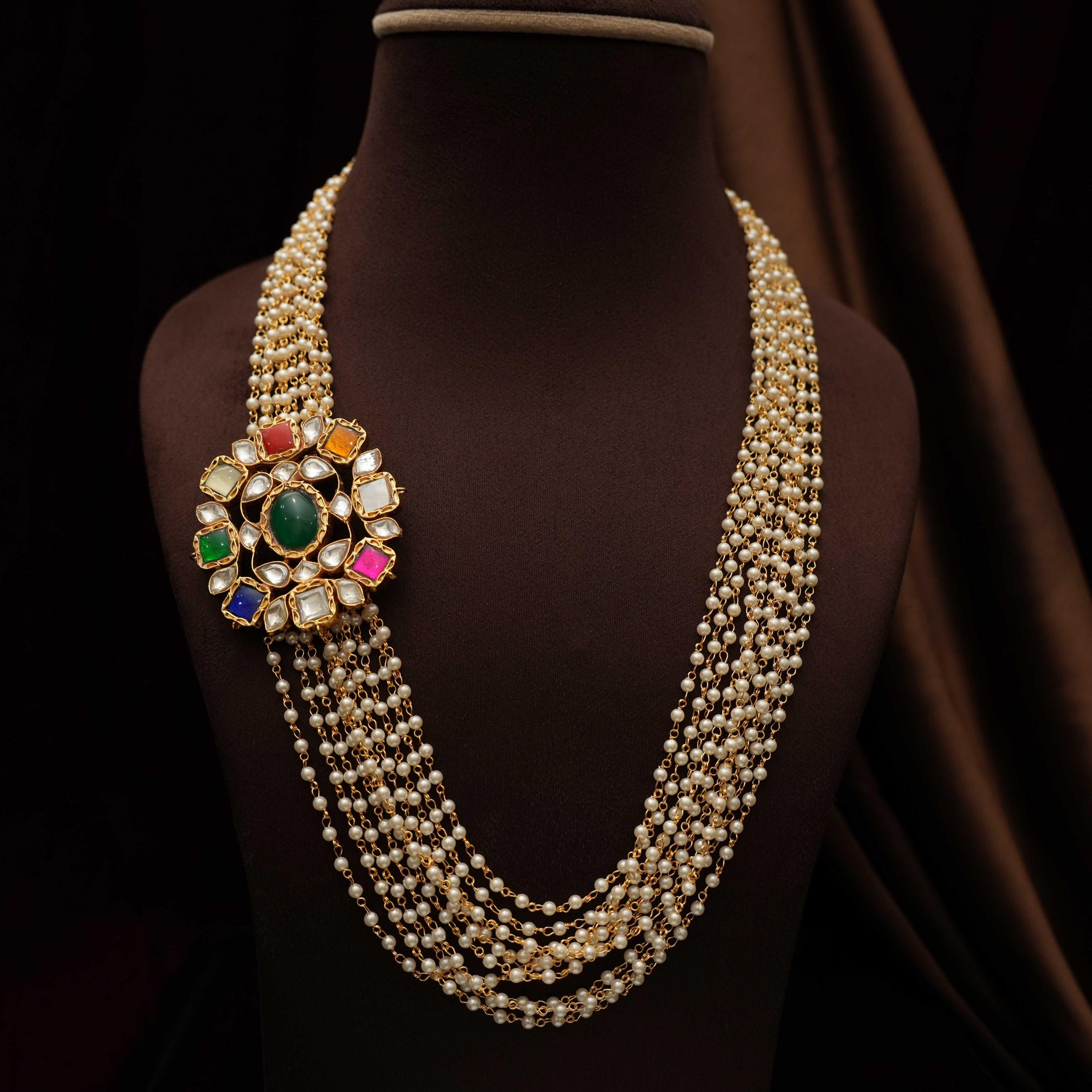Kundan Long Necklace & Polki Long Necklace for Women