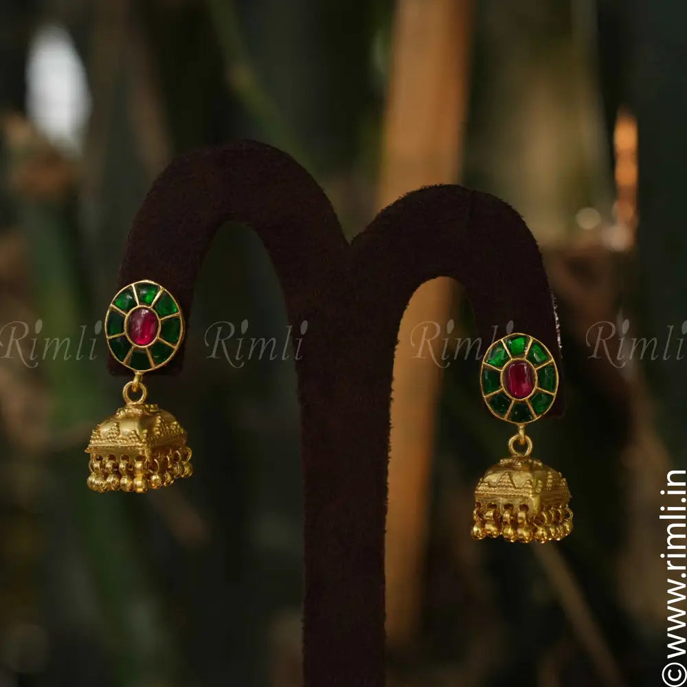 Dhanvika Silver Jhumka